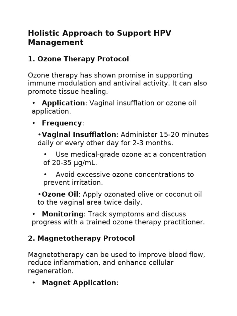 Holistic Approach To Support HPV Management | PDF | Dietary Supplements ...