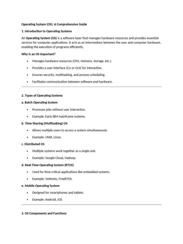 operating system | PDF | Operating System | Process (Computing) operating system | PDF | Operating System | Process (Computing)