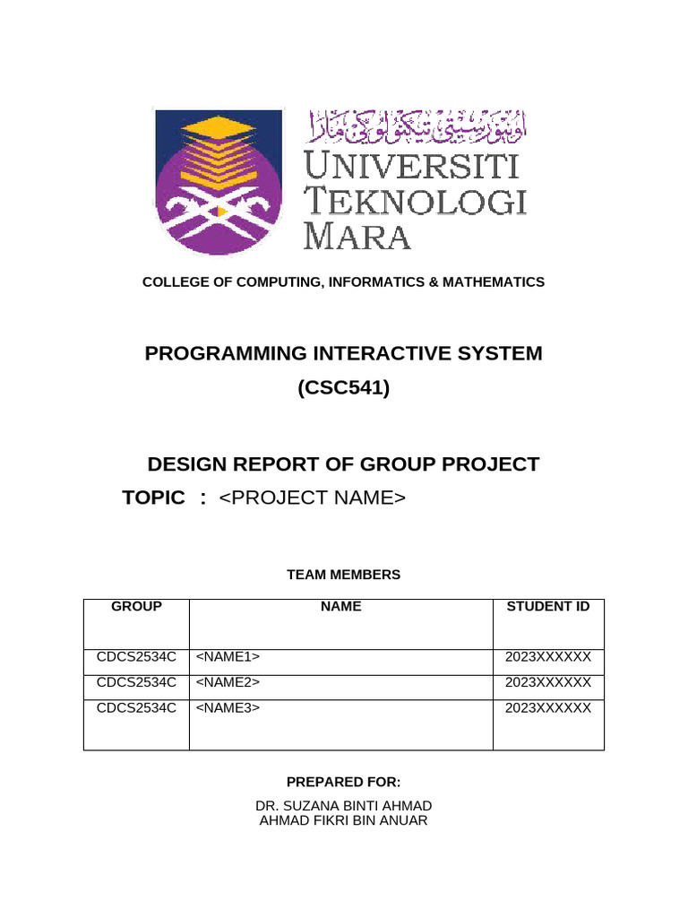 Design Report CSC541 CDCS2534C Group Xgame | PDF | Learning | User Interface Design