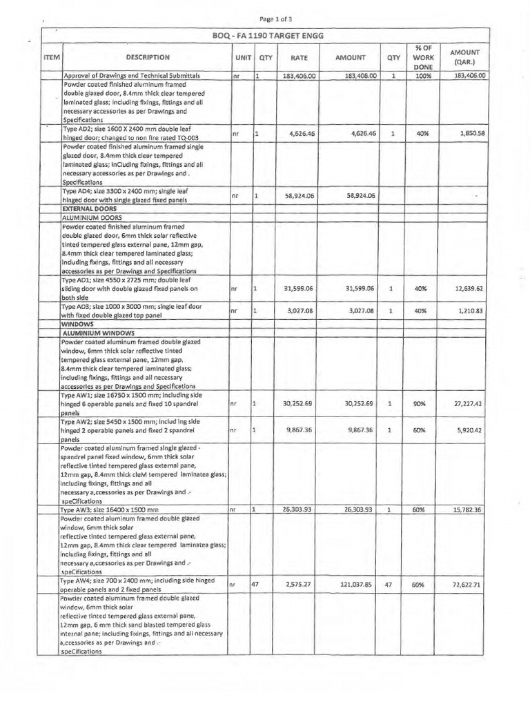 PC - Invoice | PDF | Window | Door