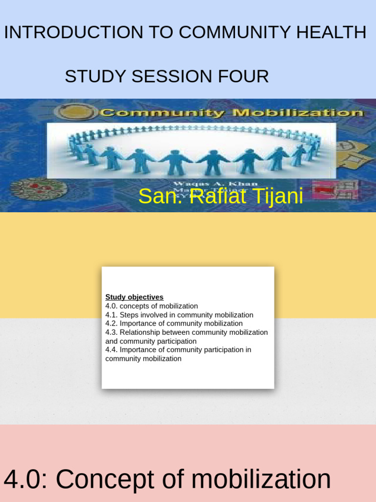 Community Mobilization and Participation | PDF | Community | Mobilization