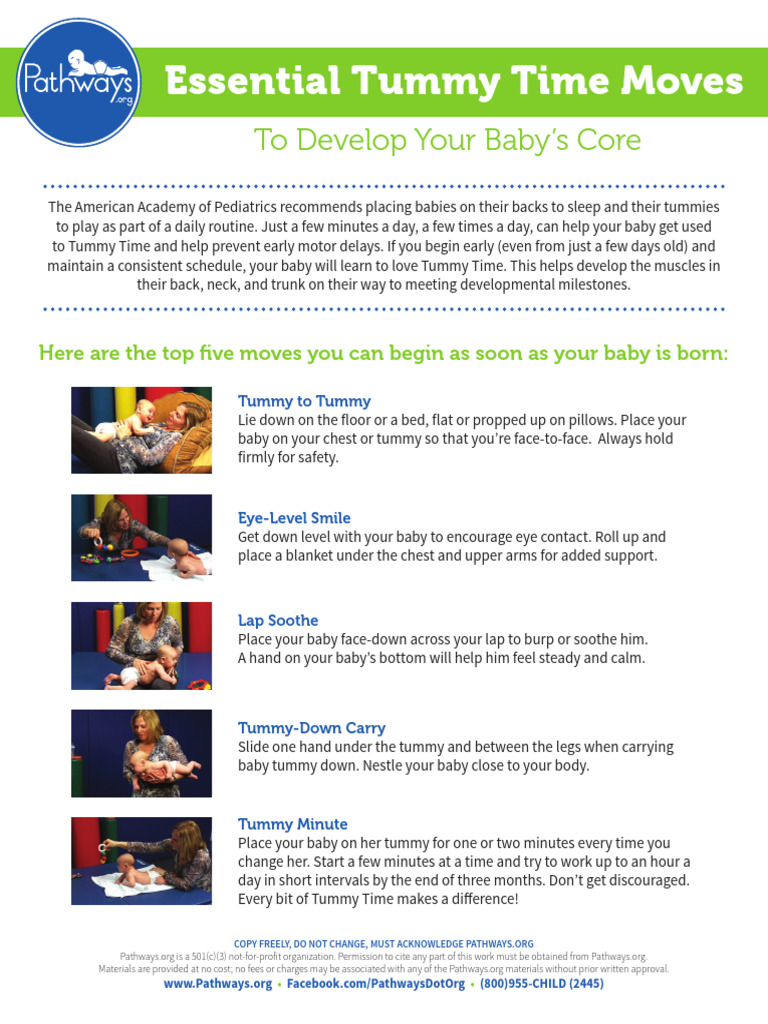 Essential Tummy Time Moves for Babies | PDF | Human Life Stages ...