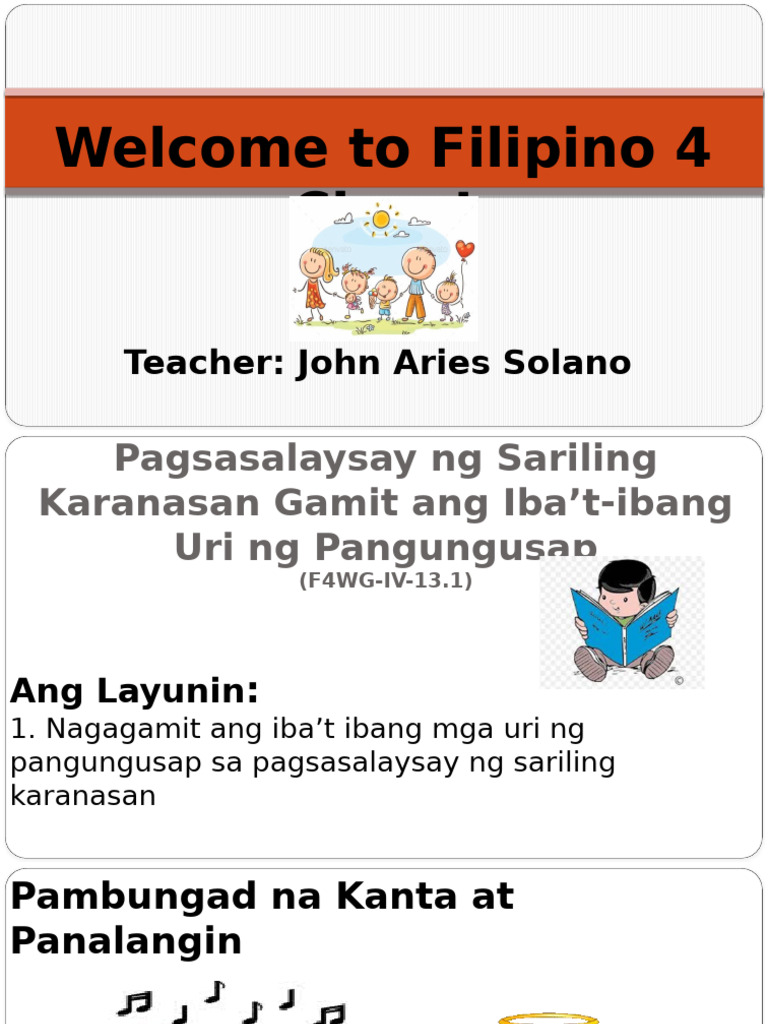 Filipino 4 Lesson 20 | PDF