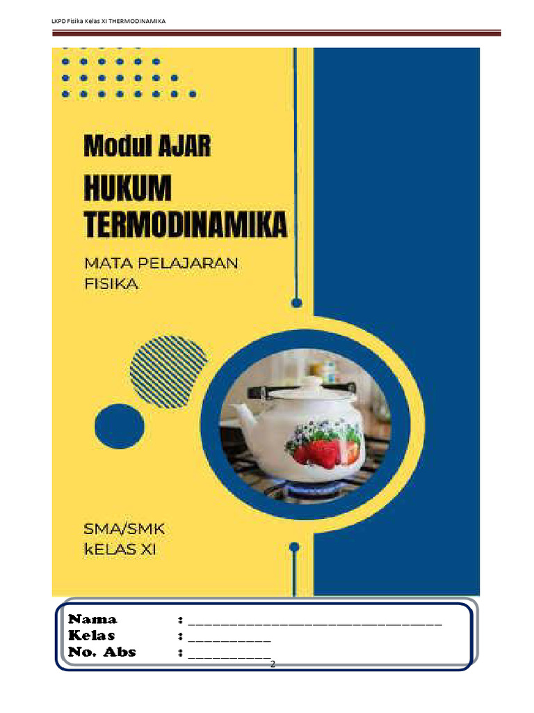 Termodinamika Fisika Kelas XI | PDF
