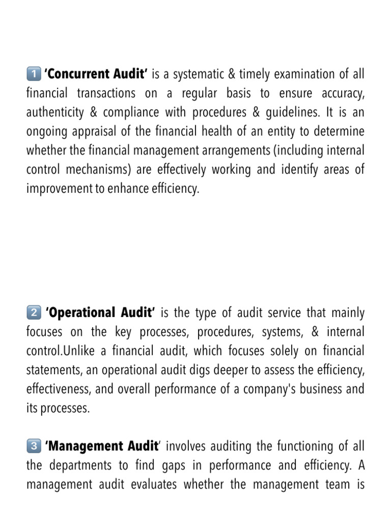 Types of Audits Explained: A Comprehensive Guide | PDF | Audit ...