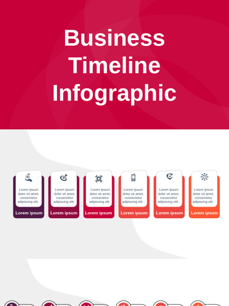 Business Timeline Infographic by Discover Template | PDF