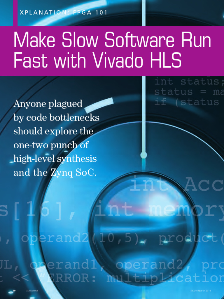 run-fast-with-Vivado-HLS | PDF | Office Equipment | Software Engineering