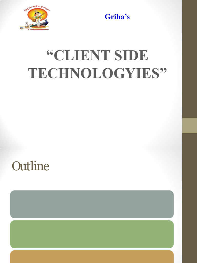 WT Unit 2 Ppts Client Sied Technology | PDF | J Query | Java Script