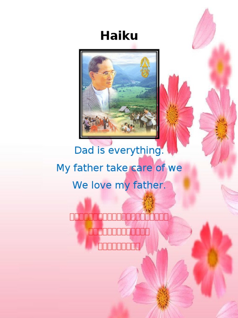 Celebrating Dad: A Haiku Tribute | PDF