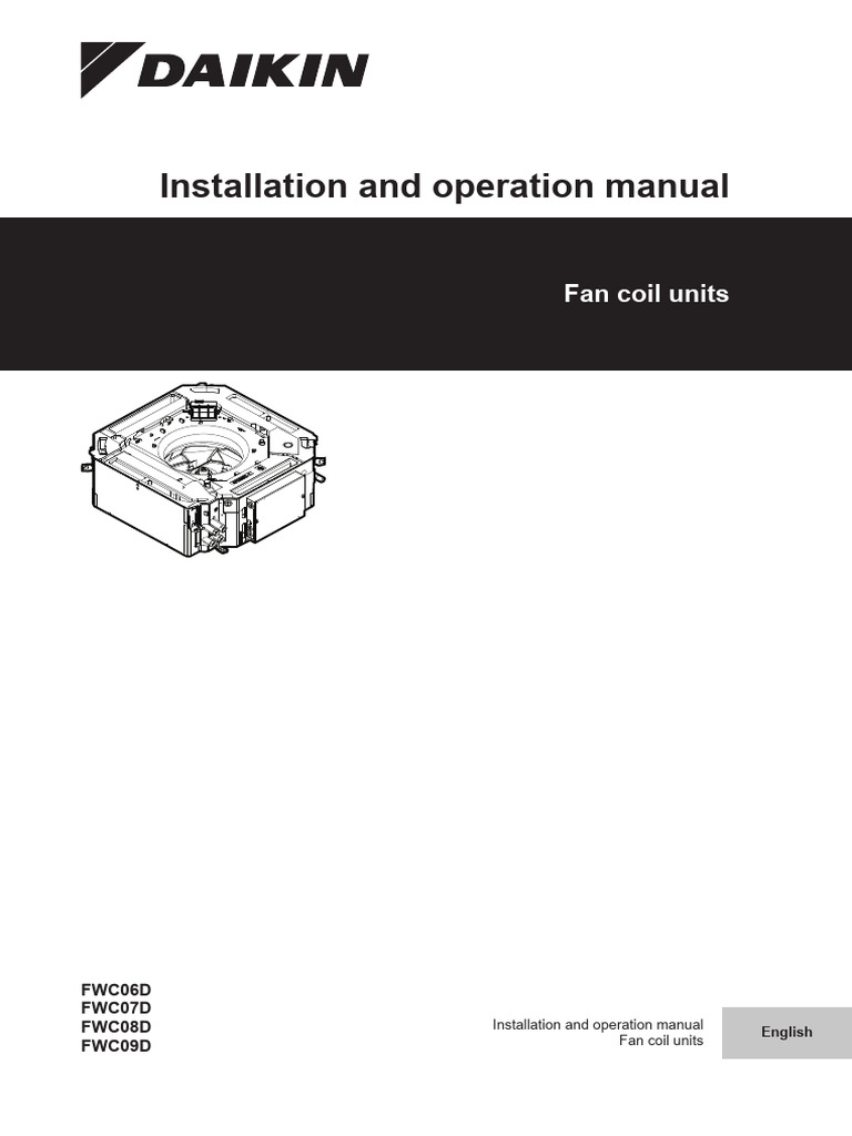 FWC-DF - FWC-DT - Installation - Operation Manual - 3PEN756931-2C - English | PDF