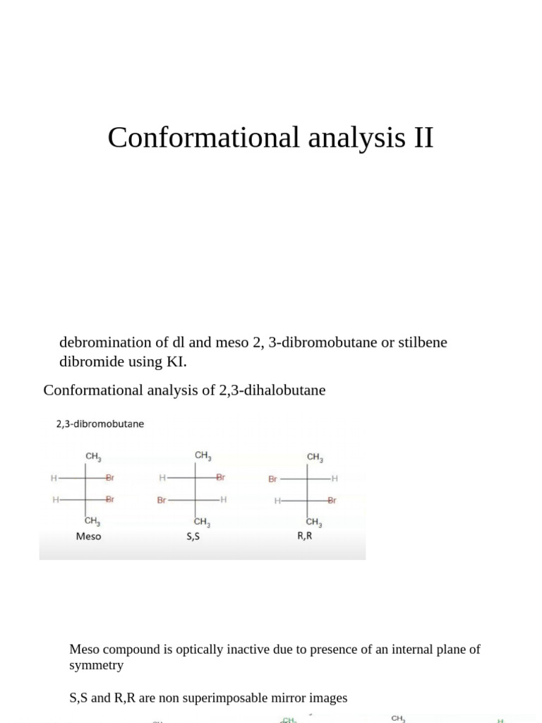Conformational Analysis II | PDF | Conformational Isomerism | Isomer