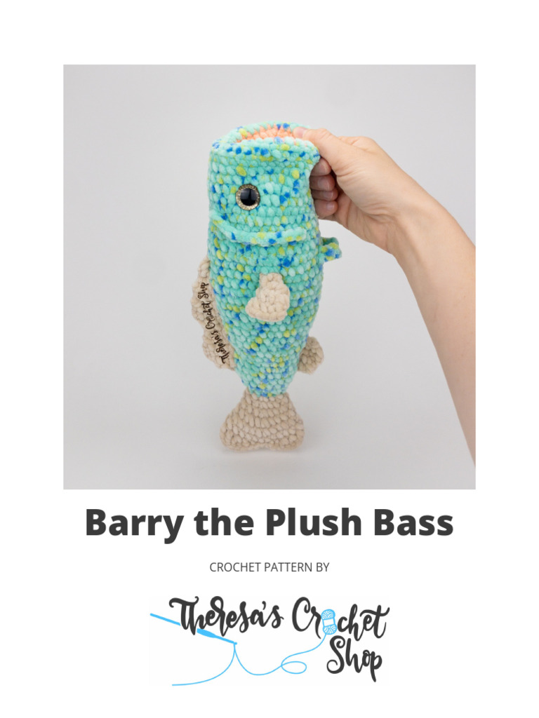 Free Plush Bass Crochet Pattern | PDF | Crochet | Yarn