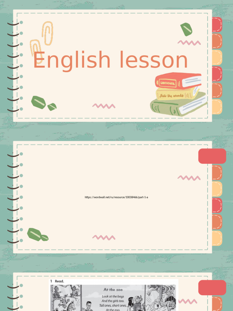 English Lesson 1 | PDF