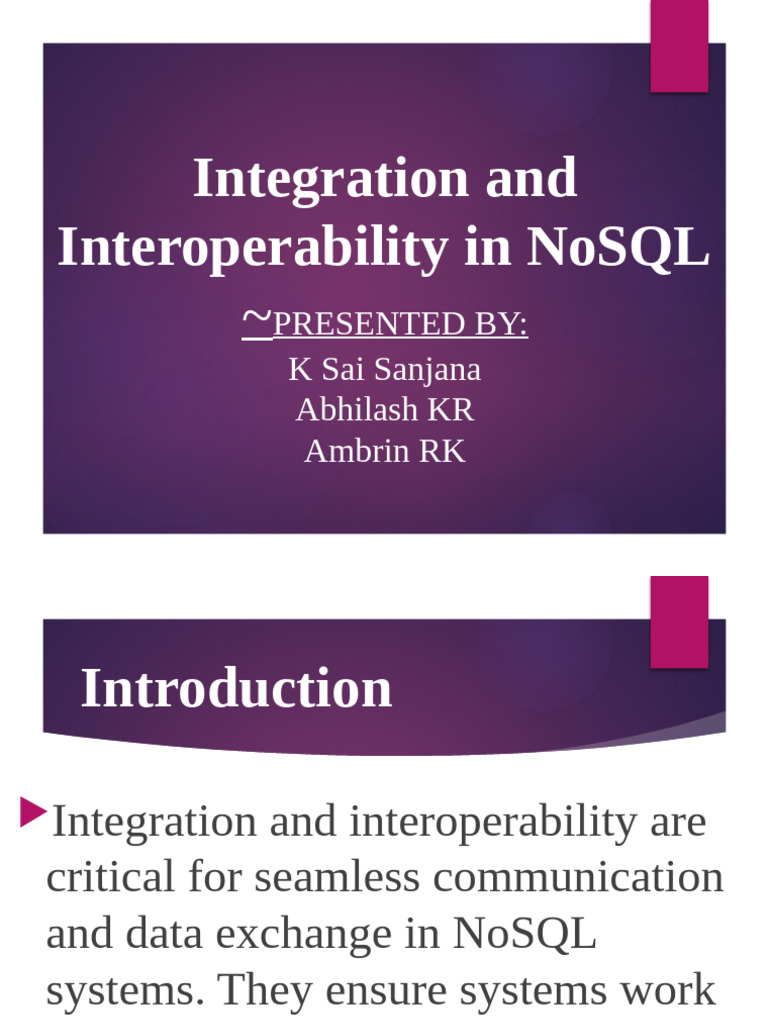 NOSQL | PDF | No Sql | Interoperability