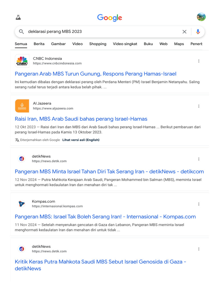 deklarasi perang MBS 2023 - Penelusuran Google | PDF