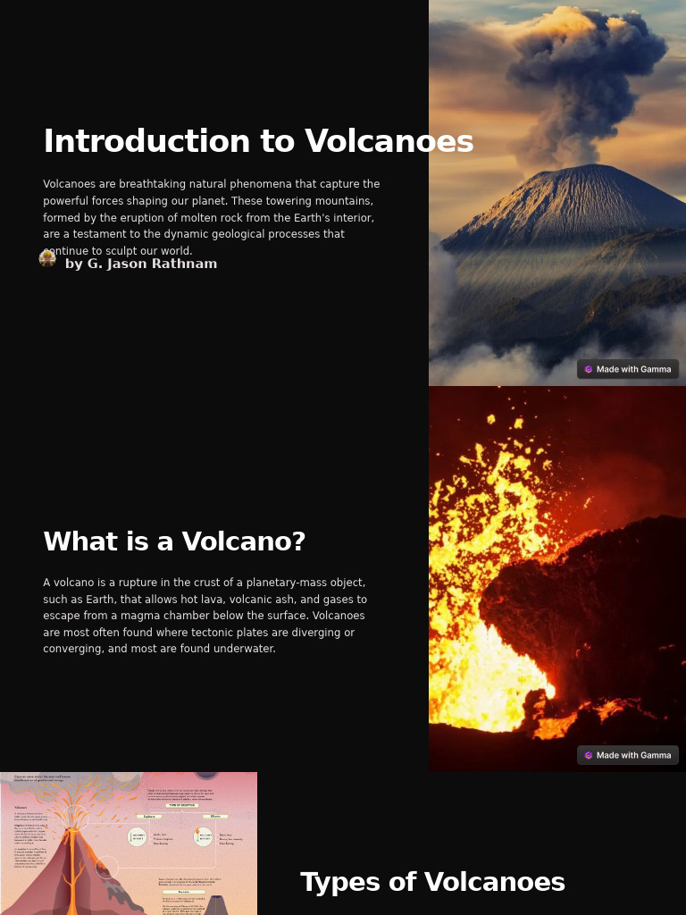 Introduction To Volcanoes | PDF | Volcano | Lava