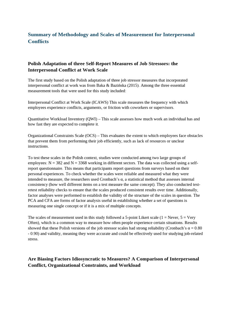 Document 27 (1) | PDF | Self Report Study | Survey Methodology