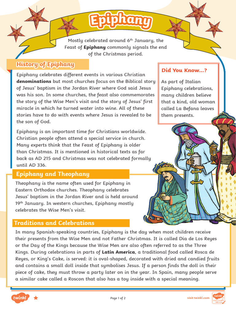 Understanding the Feast of Epiphany | PDF | Biblical Magi | Christmas