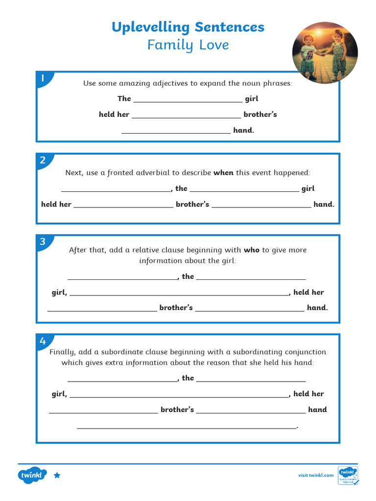 Uplevelling Sentences Guide for Students | PDF | Sentence (Linguistics ...