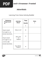 Fronted Adverbial Worksheet Year5 | PDF