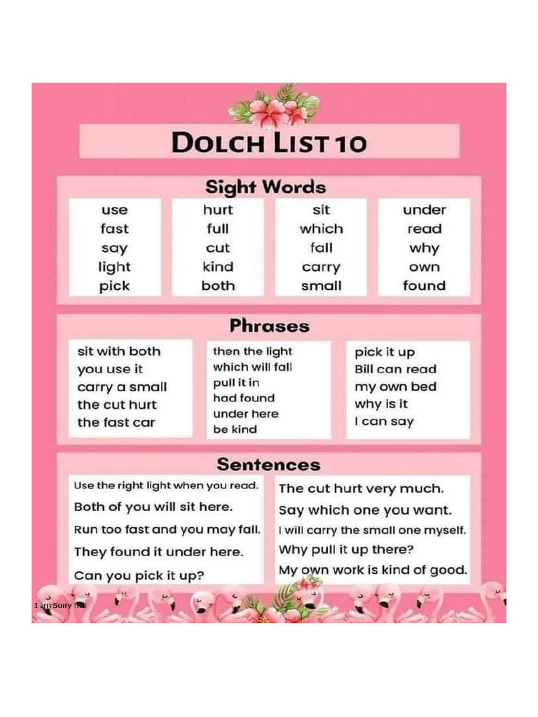 Dolch Words | PDF