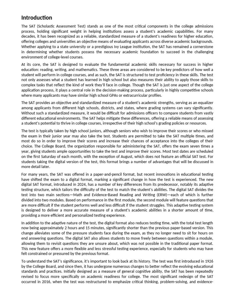 SAT Study Guide Complete | PDF | Sat | Equations