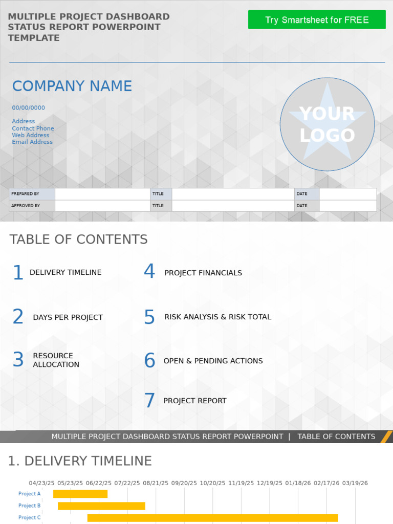 IC Multiple Project Dashboard Status Report Powerpoint 11839 Powerpoint | PDF | Computing