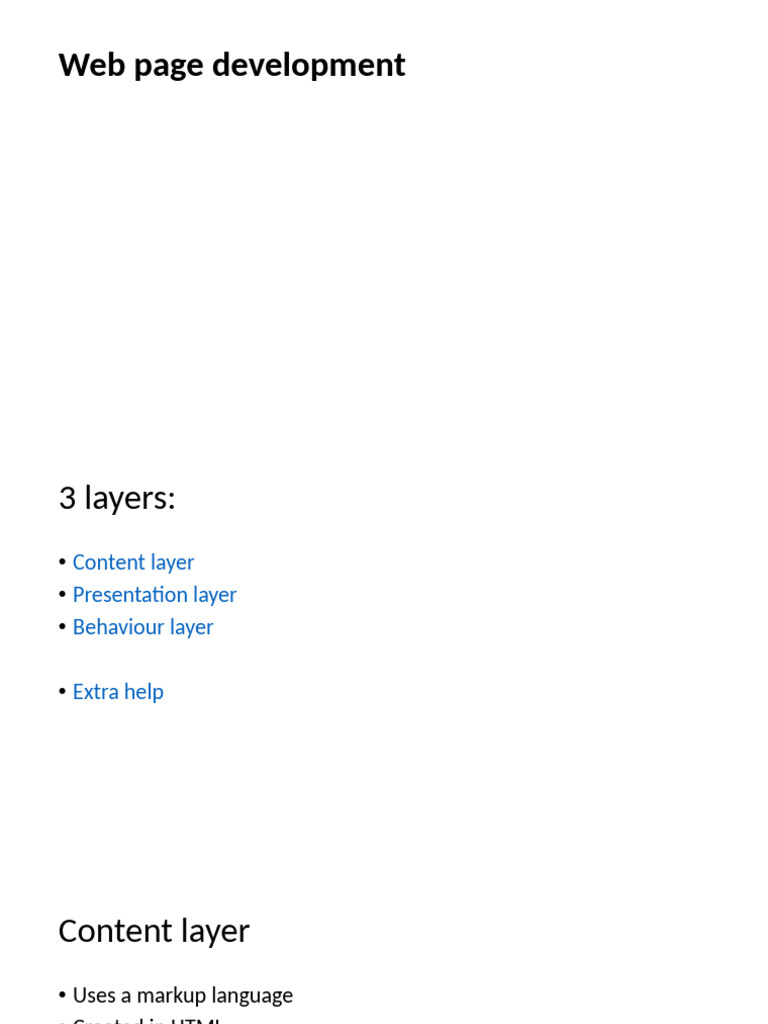 Web Page Development | PDF