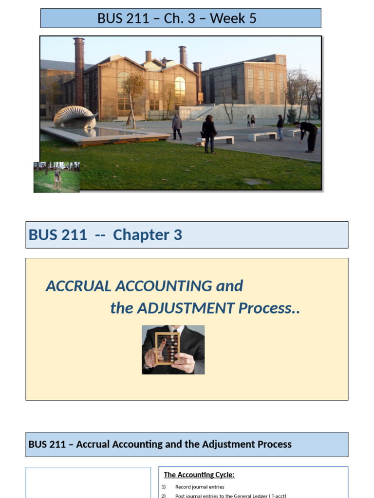 BUS 211 - Ch. 3 - Week 5 | PDF | Depreciation | Debits And Credits