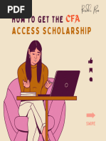 Sample Cfa Access Scholarship Essay 2023 | PDF