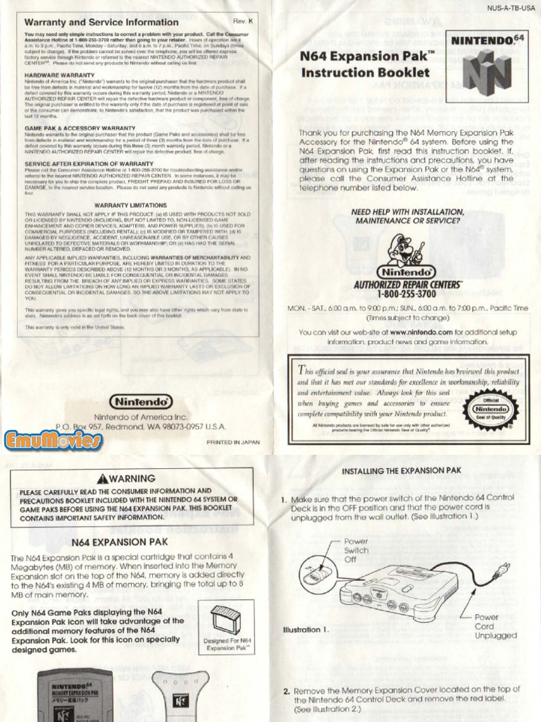 N64 Expansion Pak | PDF