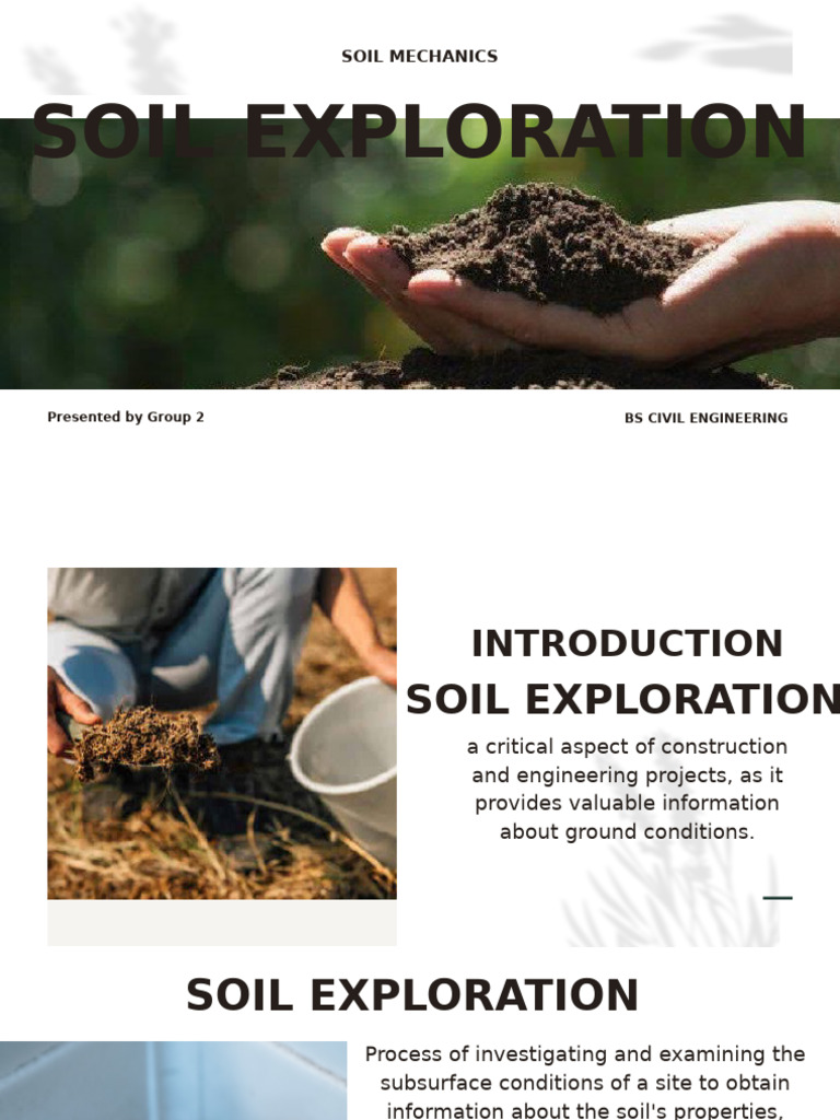 Soil Exploration Importance | PDF | Soil | Geotechnical Engineering