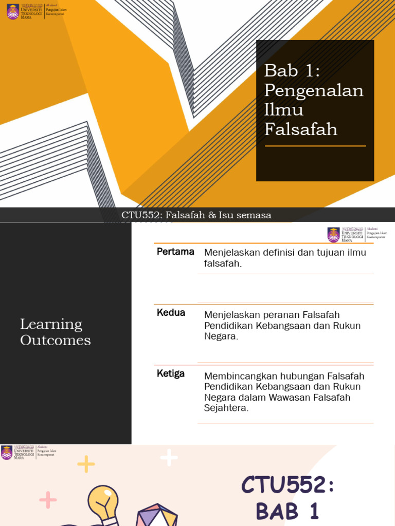 Bab 1 - Pengenalan Ilmu Falsafah | PDF