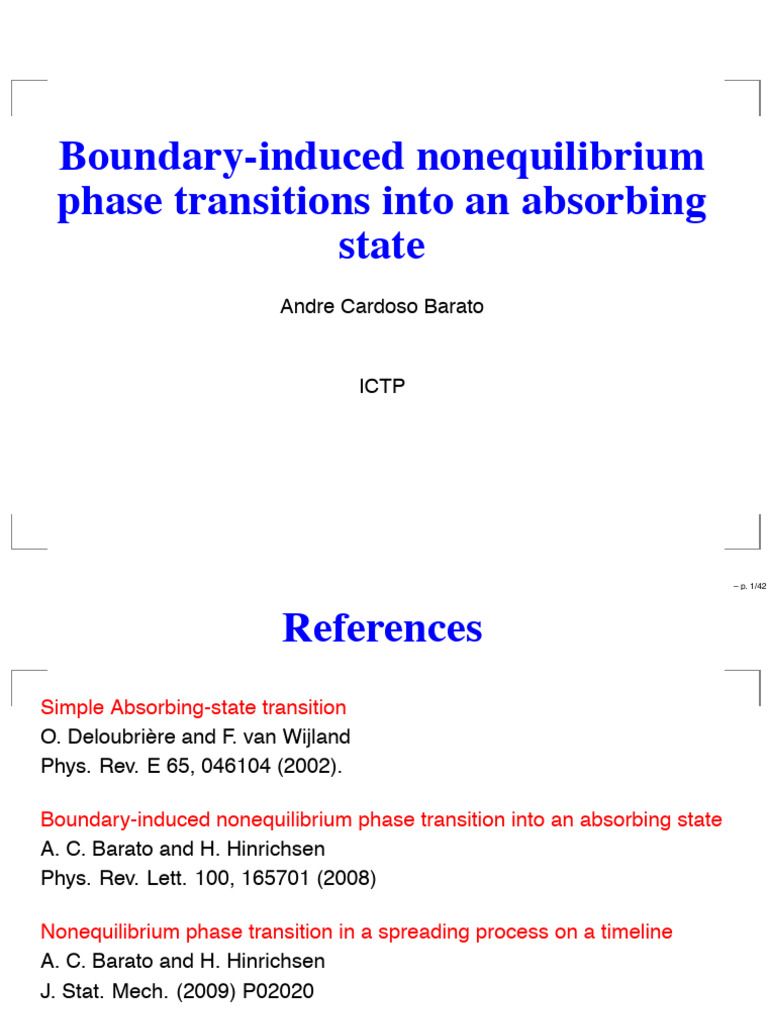 Boundary Induced Nonequilibrium Phase Transitions Into An Absorbing ...