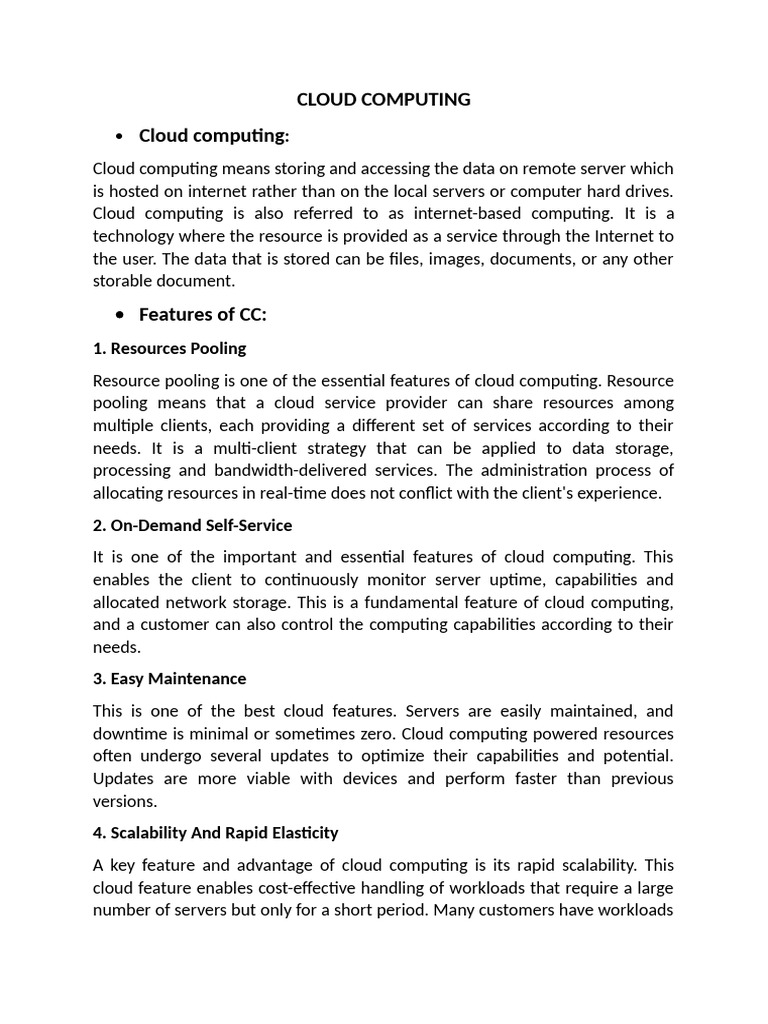 Cloud Computing | PDF | Cloud Computing | Scalability