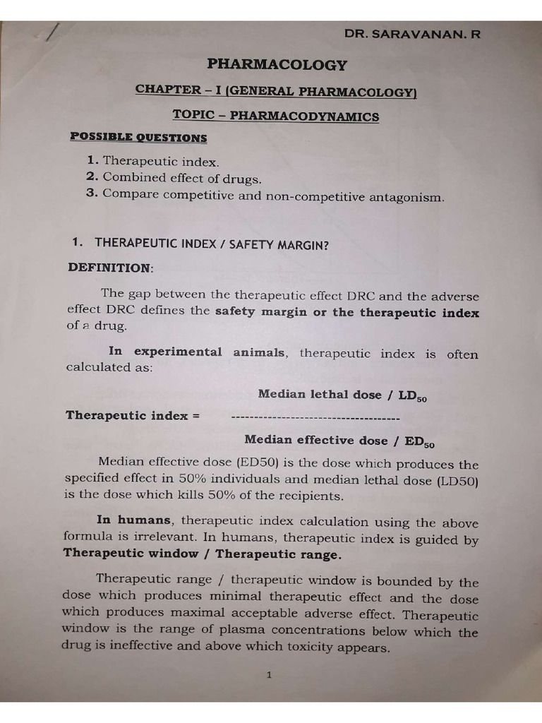 Pharmaco Dynamics | PDF