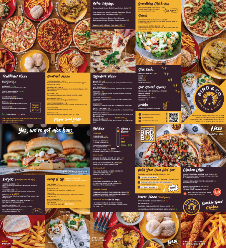 Pizza & Chicken Lovers Menu | PDF | Pizza | Hamburgers
