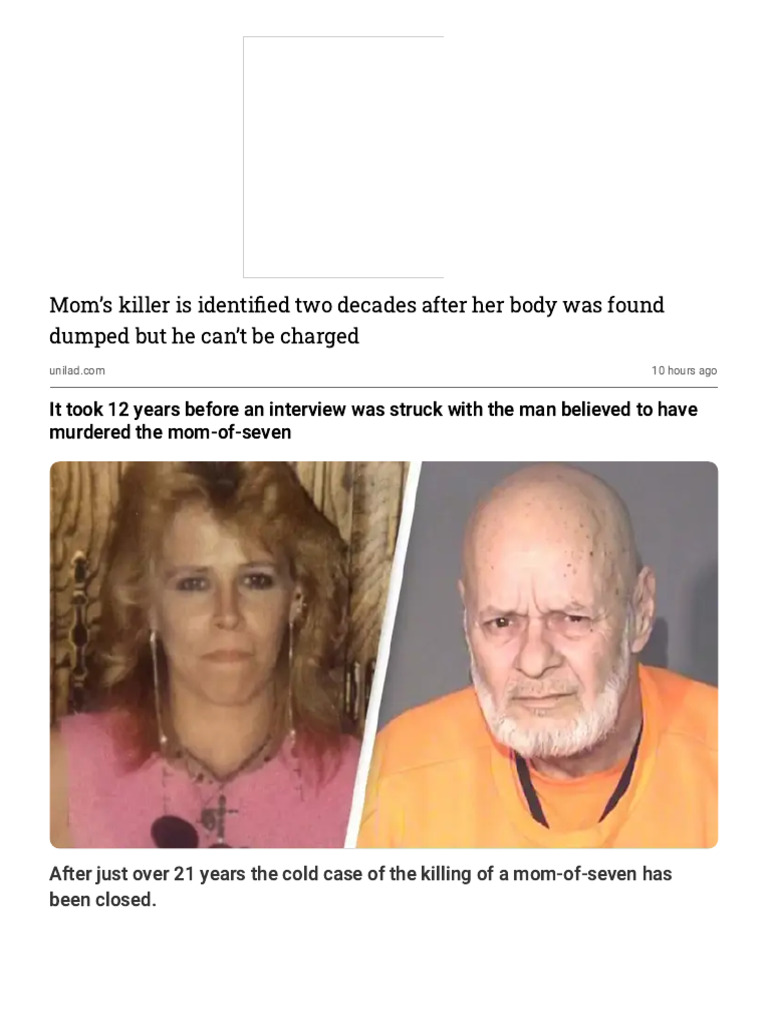 Cold Case Solved: Mom's Killer Identified | PDF