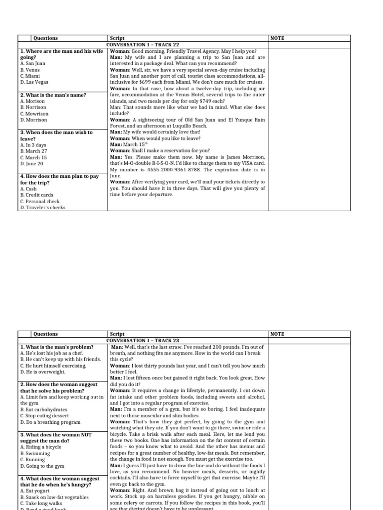 PART 2_Script | PDF | Meal | Dinner