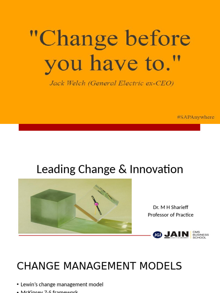 Models for Change Management for Schools | PDF | Change Management ...