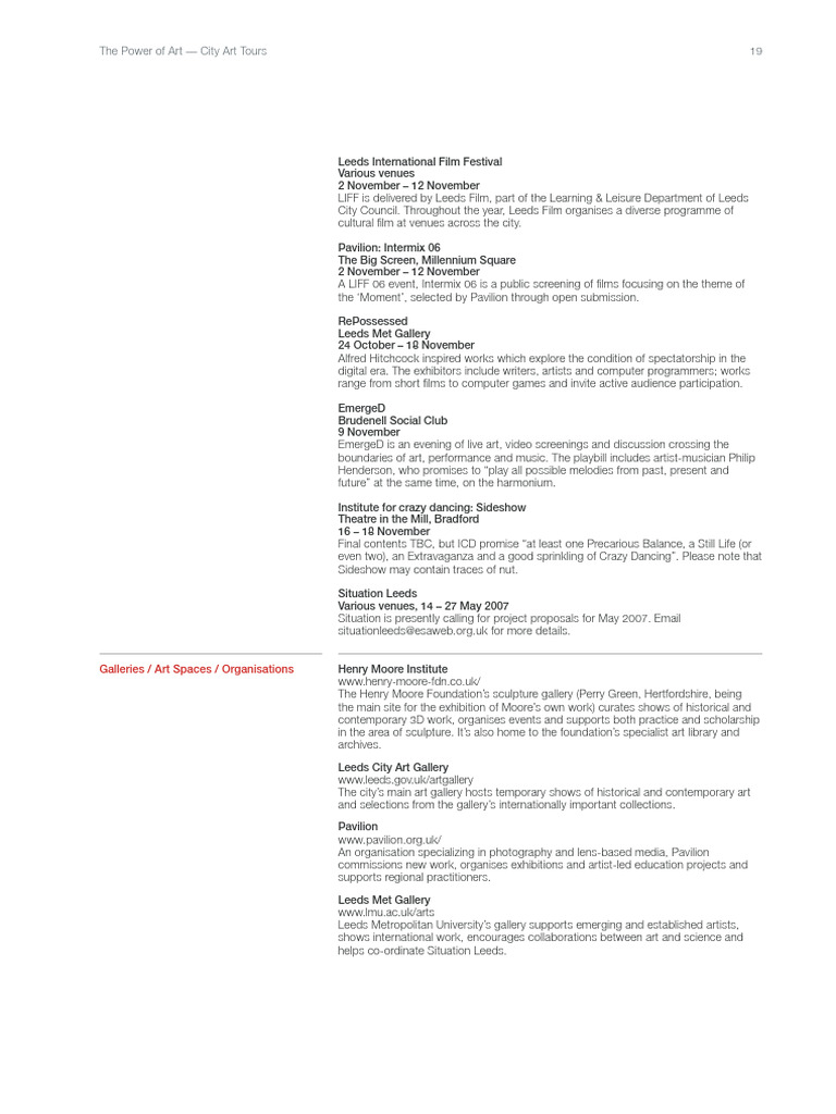 Introduction To The Power of Art-Pages-4 | PDF | Leeds | Liverpool