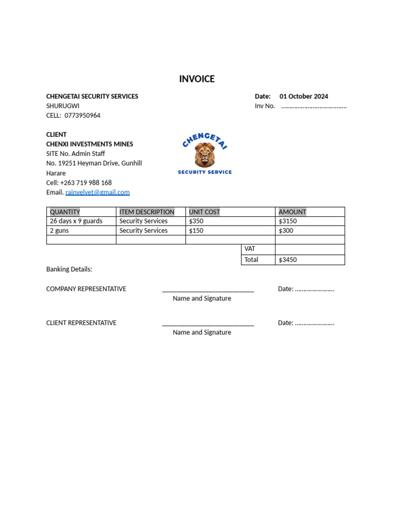 Invoice Site 11 September 2024 | PDF
