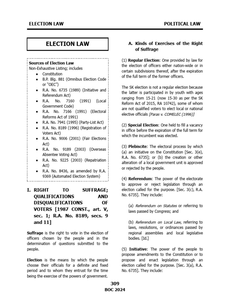 Up Boc 2024 Poli | PDF | Absentee Ballot | Elections