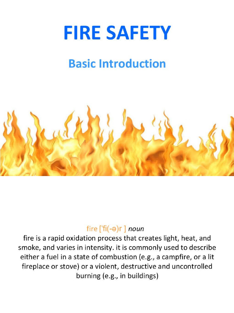 Fire Safety Basics | PDF