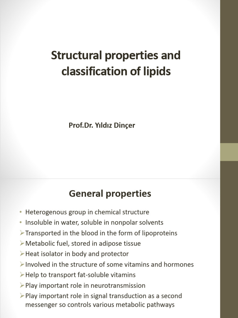 Lipid Structure and Classification Guide | PDF | Lipid | Fatty Acid
