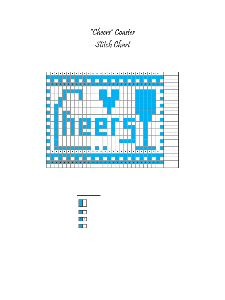 M21-004 Mosaic Cheers Coaster Chart | PDF