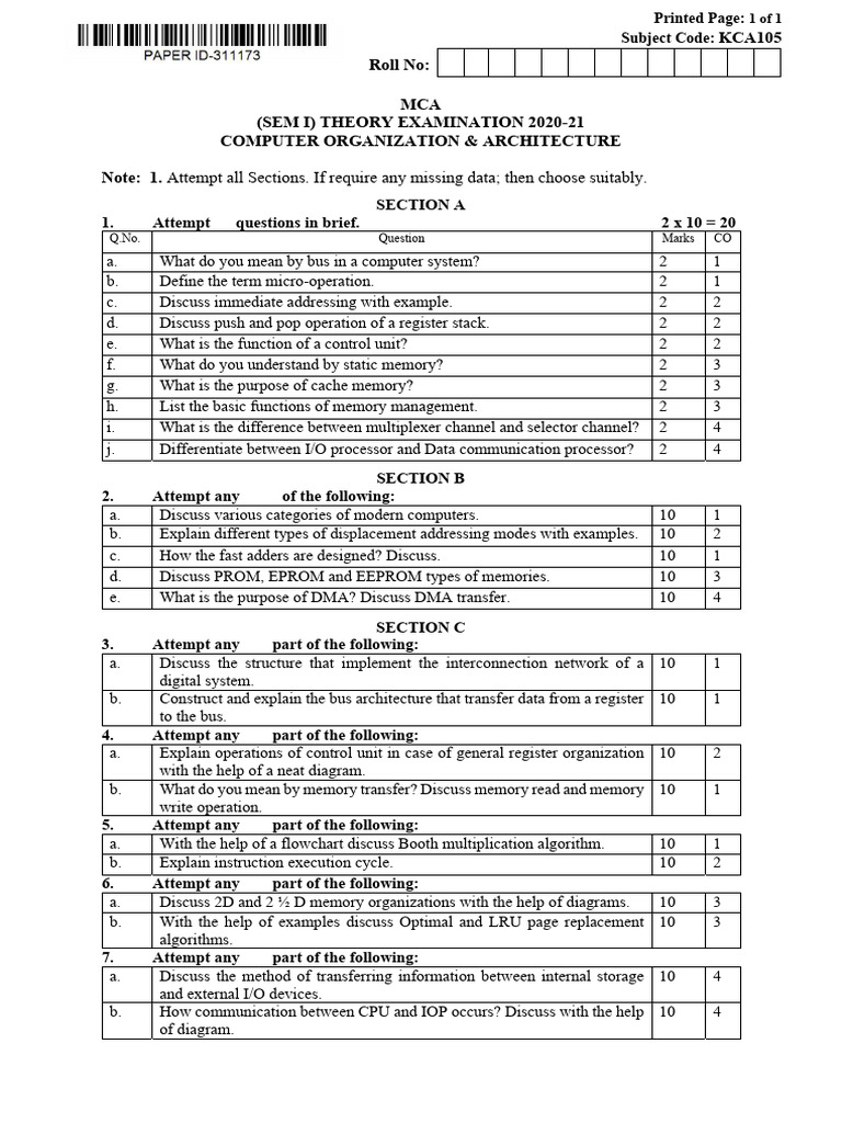 Aktu pyqs | PDF | Digital Electronics | Computer Engineering