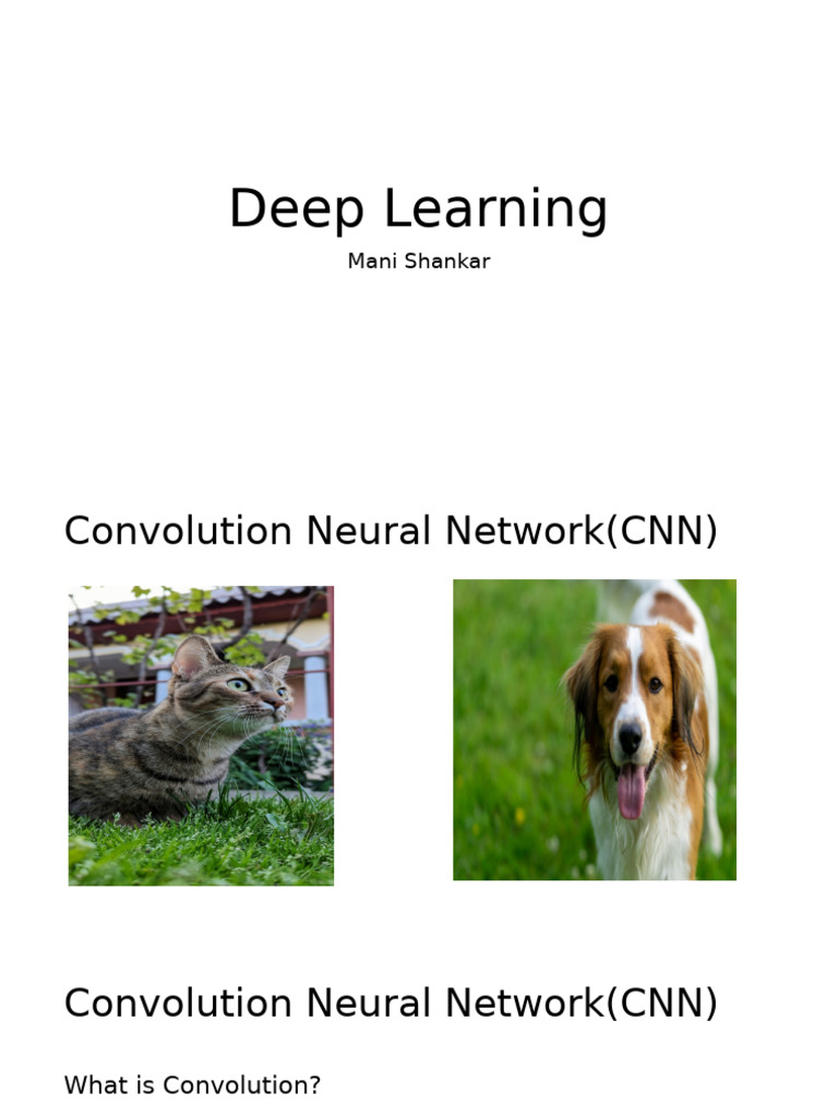 Deep Learning CNN | PDF | Deep Learning | Learning