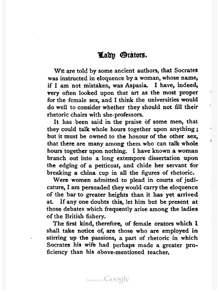 Lady Orators | PDF