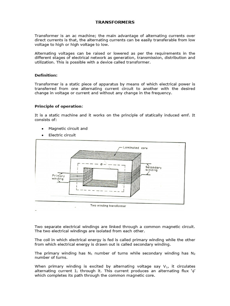BEE Unit-3 | PDF | Transformer | Alternating Current